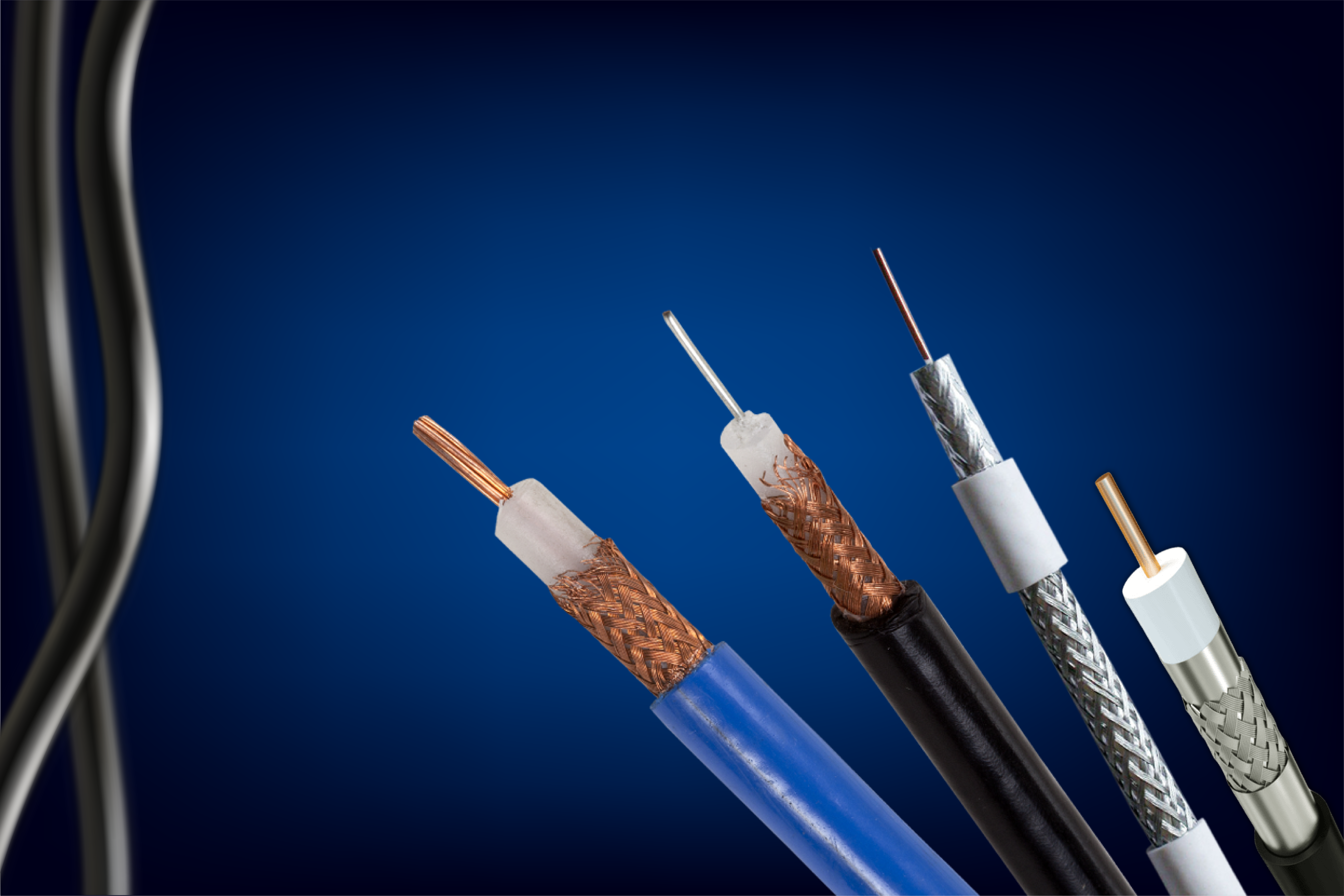 Are there various types of coaxial cable?